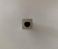 China 6063 T5 Square Column with Oval Hole CNC Machining Aluminum Profile 30,000 Tons Annual Output for sale