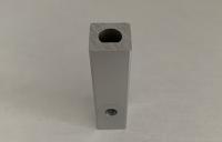 China 6063 T5 Square Column with Oval Hole CNC Machining Aluminum Profile 30,000 Tons Annual Output for sale