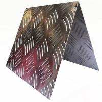 China Aluminum Checkered Plate 1100 3003 5052 5754 Big 5 Bars Diamond Pattern 1mm-7.5mm Thickness for sale