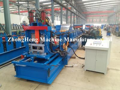 China Steel Profile C Z Purlin Roll Forming Machine Hydraulic motor 80mm - 300mm width for sale