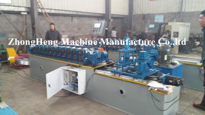 China Rolling Up Steel Strip Door Frame Cold Roll Forming Machine With Manual Decoiler for sale