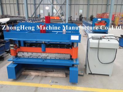 China European Style Glazed Tile / Double Layer Roll Forming Machine For Partial Arc Color Steel Roof Tile for sale
