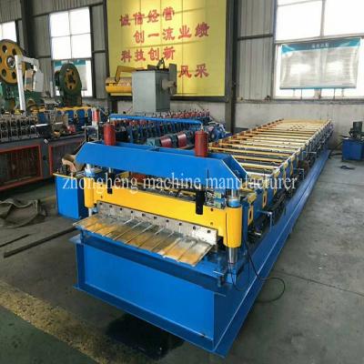 China 1050 Type Roofing Sheet Roll Forming Machine / Roofing Sheet Making Machine for sale
