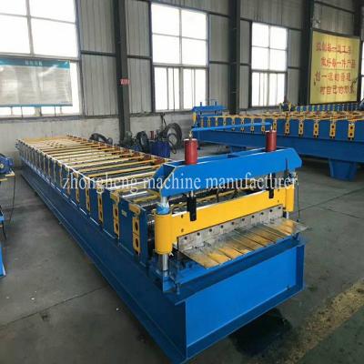 China PPGI Metal Sheet Roof Tile Making Machine / Steel Roll Forming Machine for sale