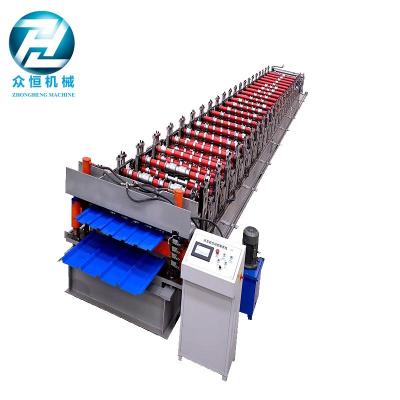 China Electric Cutting Metal Double Layer Roofing Sheet Roll Forming Machine With CE for sale