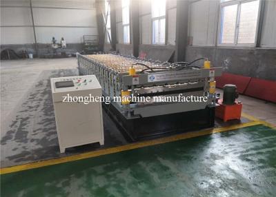 China Automatic Galvanized Roofing Sheet Roll Forming Machine With 18 Row Rollers for sale