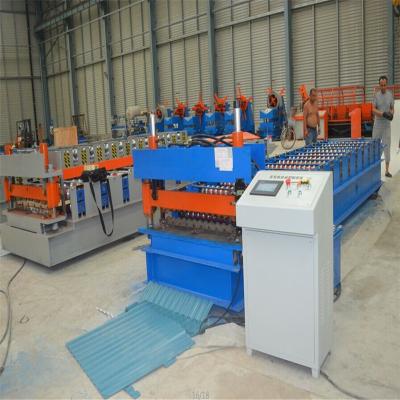 China 380V 3 Phase Metal Roofing Roll Forming Machine With Cr12 rollers for sale