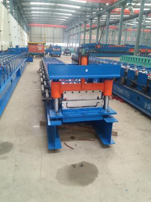 China Hydraulic Decoiler Standing Seam Roofing Sheet Roll Forming Machine for sale