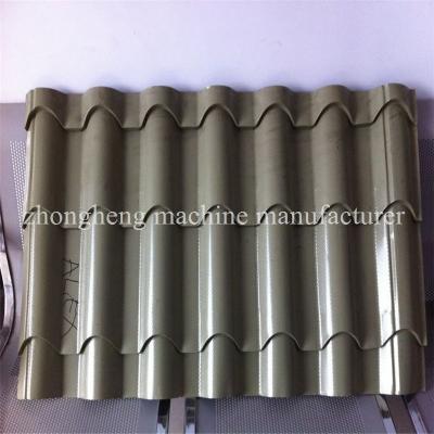 China Color Steel Plate Rolling Machine , Aluminium Glazing Roof Tile Roll Forming Machine 18 Rows for sale