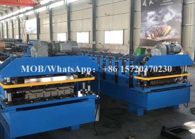 China High Speed Roofing Corrugated Roll Forming Machine With Track Cutting 35m / Min for sale