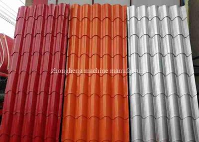 China Roof Glazed Tile Roll Forming Machine 4 + 4kw With 0.3 - 0.6mm Thickness for sale