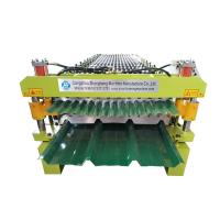 China Customized Roofing Sheet Roll Forming Machine Length Adjustable for sale