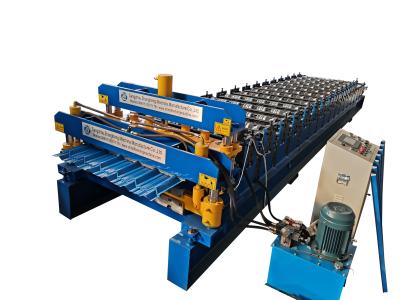 China Steel Glazed Tile Roll Forming Machine 4Kw Hydraulic Power 3-5M/Min Speed for sale