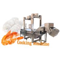 China 3P Multiscene Prawn Tunnel Cooker , Practical Shrimp Steam Cooking Line for sale