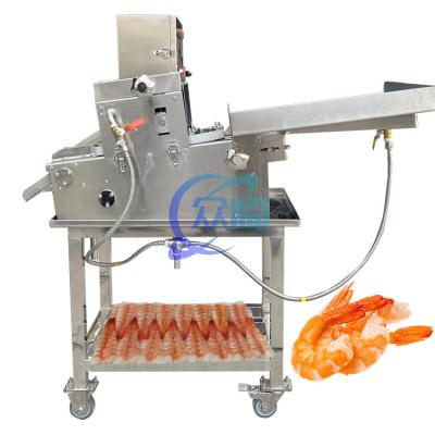 China Semi Automatic Shrimp Cutting Machine Stainless Steel Practical for sale