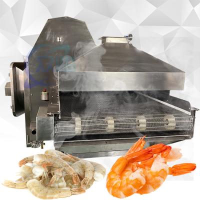 China 18.2KW Tunnel Shrimp Cooking Machine Stable 11000x2200x2000mm for sale