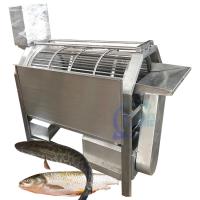 China Rotary Drum Fish Scaling Machine 2200W 500-600kg/H For Restaurants for sale