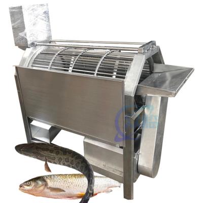 China Rotary Drum Fish Scaling Machine 2200W 500-600kg/H For Restaurants for sale