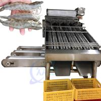 China Seafood process equipment shrimp washing grading machine Automatic shrimp sorting machine for shrimp peeling for sale
