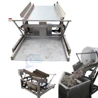 China Fish Shrimp Processing Plant Production Line Feeder Electric Raw Material Pouring Platform Factory Direct Sales for sale