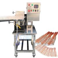 China Sushi Shrimp Cutting Machine Cooked Shrimp Cutter Automatic Prawn Cutter for sale