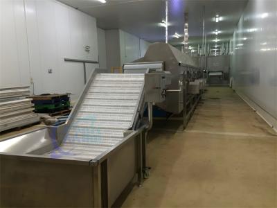 China Cooked Shrimp Water Cooling Elevator Ice Water Circulation Cooling Low Temperature Cleaning Machine for sale