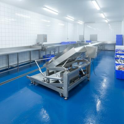 China 380V Automatic Feeding Machine 50Hz Automatic Tipper 2100x1560x1300mm Automatic Flipping Machine for Seafood Turning Tank for sale