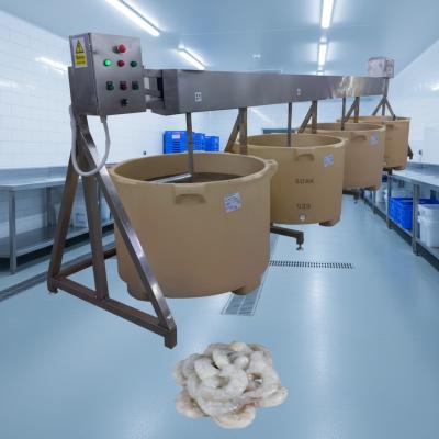 China Zolim Seafood Soaking Machine 1.1kw Industrial Stirrer Stable Stainless Steel Automatic Blender Seafood Mixer Seafood Machine for sale