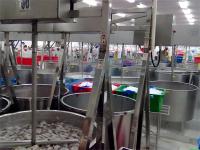 China Zolim Seafood Soaking Machine 1.1kw Industrial Stirrer Stable Stainless Steel Automatic Blender Seafood Mixer Seafood Machine for sale
