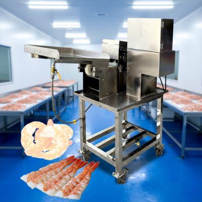 China Smart Prawn Cutting Machine SUS304 Anti Corrosion Prawn Cutting Equipment CE Certification Sushi Prawn Cutter for Seafood for sale
