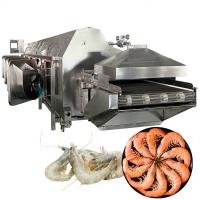 China 700-1000KG/H Automatic Prawn Cooker Stable Seafood Tunnel Cooking Machine Shrimp Water Cooker Automatic Blanching Machine for sale