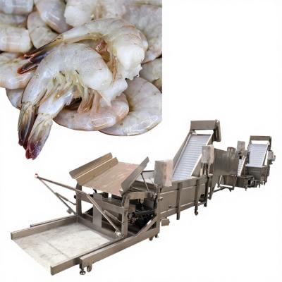 China Zolim Practical Shrimp Head Removal Machine 3200x630x1600mm Multiscene Automatic Shrimp Deheading System 1000-1500kg 380V for sale