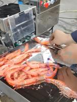 China High Stable Automatic Shrimp Cutter Multifunctional Shrimp Cutting Machine Stainless Steel 304 Prawn Cutting Machine for Seafood for sale