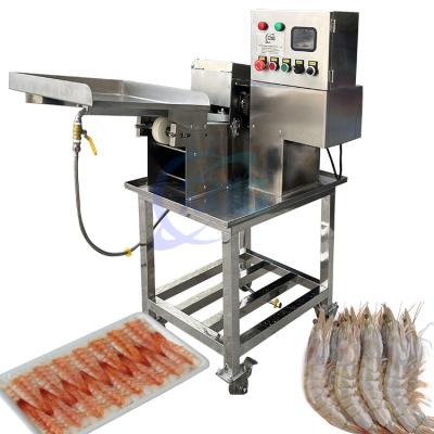 China 380V 50Hz Shrimp Cutter Machine , Multiscene Prawn Belly Open Machine for sale