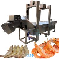 China Seafood Processing Factory Continuous Shrimp Steaming Machine Steaming Fish for sale