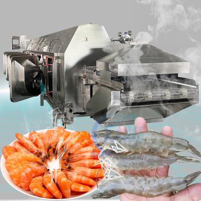 China Zolim Seafood Blanching Machine Squid Shrimp Blanching Machine for Factory Seafood Cooking Line Shrimp Cooking Tunnel for sale