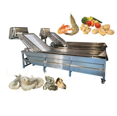 China Stainless Steel Seafood Processing Equipment Fish and Shrimp Speed Controller High Pressure Bubble Cleaner for sale
