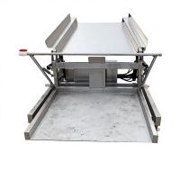 China Seafood Automatic Dumping Tank for Food Processing Plastic Bucket Lifting Platform 2.2kw Automatic Turning Tub Lifting Tank for sale