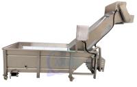 China Seafood Processing Washing Machine  Lifting Machine  Raw Material Elevator   Shrimp Lift High Conveyor Belt Raised Output Belt for sale