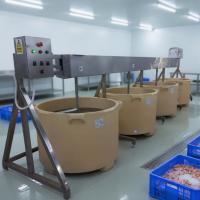 China Shrimp Soaking Blender Shrimp Processing Machine Immersion Mixer Insulation Barrel Mixer Automatic Shrimp Mixer Fillet Soaking for sale