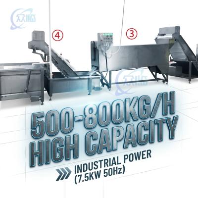 China Adjustable Speed Shrimp Head Screening Machine Anti Corrosive SUS316 2500-3000KG 3.0KW 380V for sale