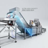 China Custom Built Prawn Processing Machine Precision SUS316 2000-2500KG 0.8KW 60Hz For Food Processing Factory for sale