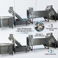 China Portable Shrimp Head Screening Machine Anti Corrosive SUS316 2000-2500KG 11.7KW 380V for sale