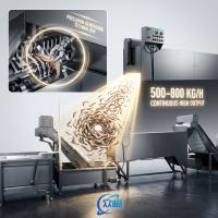 China Skid Mounted Shrimp Head Removal Machine SUS316L 1200-1800KG 9.0KW 60Hz For Food Processing Factory for sale