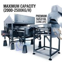 China 380V Powered Shrimp Head Body Separator Anti Corrosive SUS316 1000-1500KG 9.0KW 440V for sale