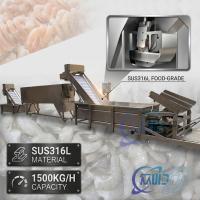 China Large Scale Shrimp Deheading Machine SUS304 500-800KG 2.2KW 380V For Catering Factory for sale