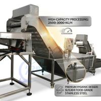 China CE Certified Shrimp Deheading Production Line Precision SUS316 1200-1800KG 2.2KW 415V for sale