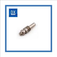 China Ra0.4 CNC Machining Titanium Parts , Gr5 Titanium Shaft Round Head With Thread for sale