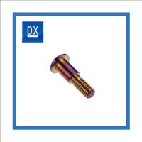 China M10 titanium GR5 colorful Round head Titanium bolts with custom logo for sale