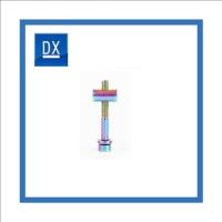 China Outdoor Parts Titanium Screws Seatpost Screw Blue Purple Color Paint for sale